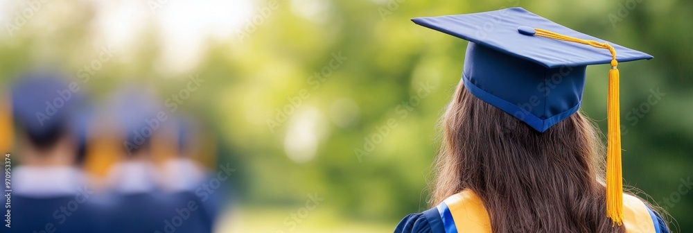 Conceptual illustration of an alumni reunion featuring graduates ...