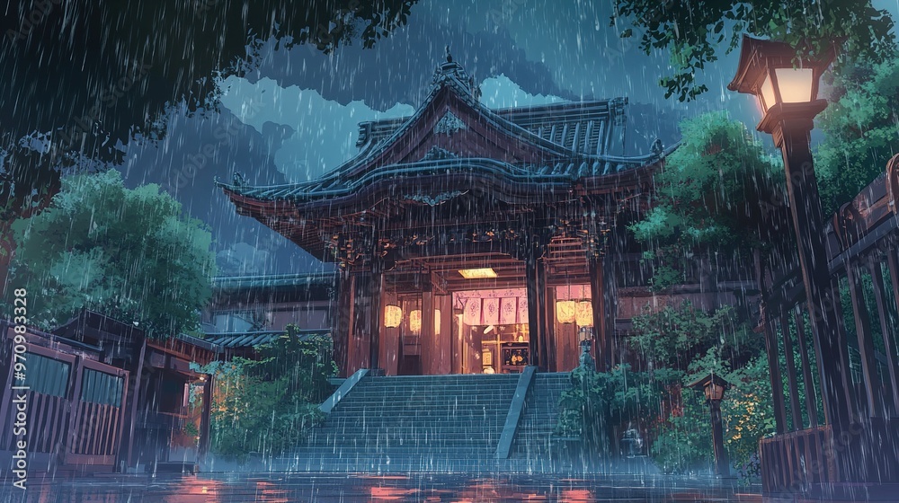Lofi Beautiful Japanese Japan Buddhist Temple Shinto Shrine ...