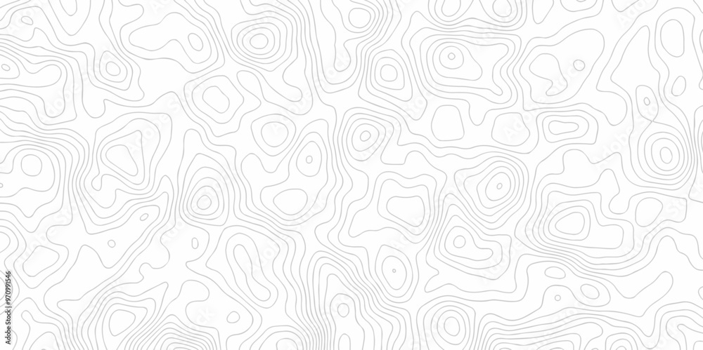 Vector seamless wave stripe topography map pattern. Topography map ...