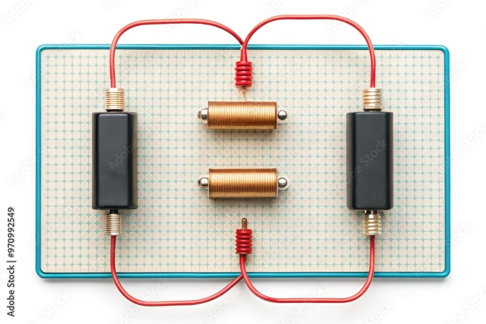 A schematic diagram illustrates a parallel circuit with three resistors ...