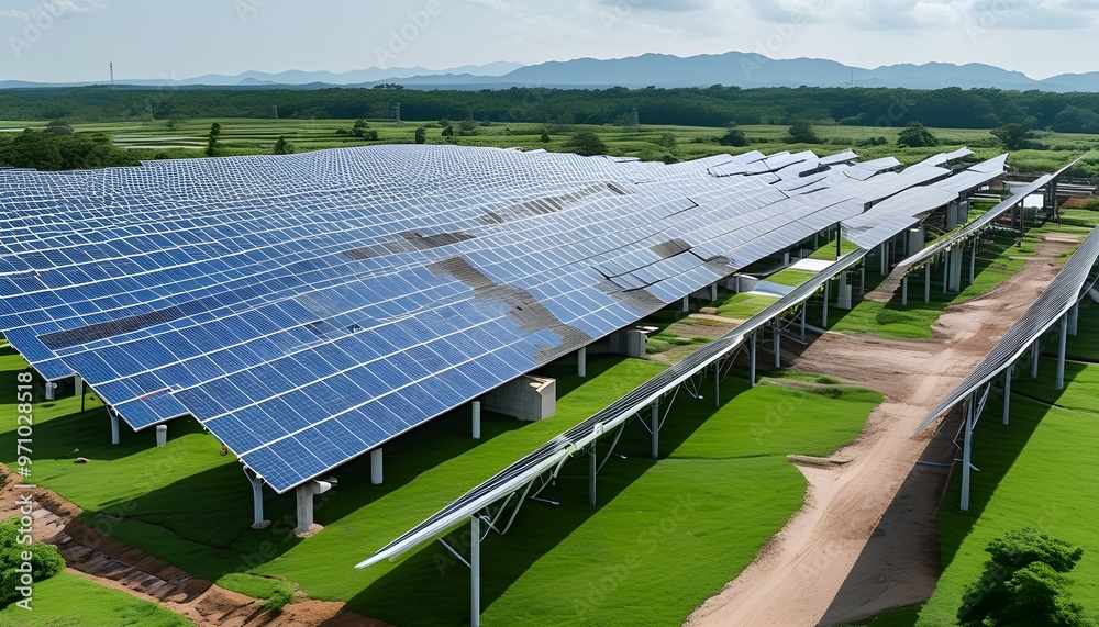 Comprehensive visual journey through key stages of a solar energy ...