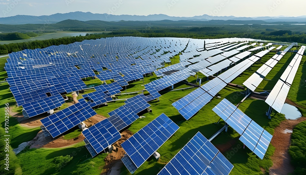 Comprehensive visual journey through key stages of a solar energy ...