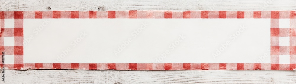 Classic Italian trattoria menu template with red and white checkered ...