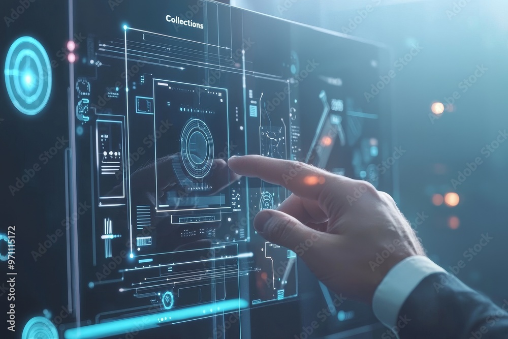 The concept of SOP is illustrated on this laptop with SOP icons that ...