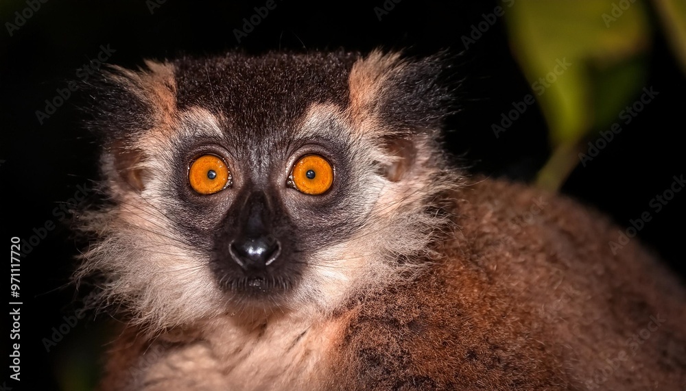 aye aye lemur a rare and endangered nocturnal animal endemic to madagascar night vertical photo ...