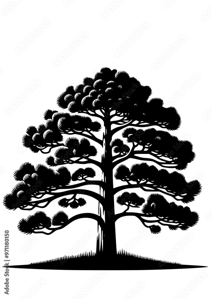 Pine Tree SVG, Forest Tree SVG, Mountain Forest SVG, Plant SVG, Sunset ...