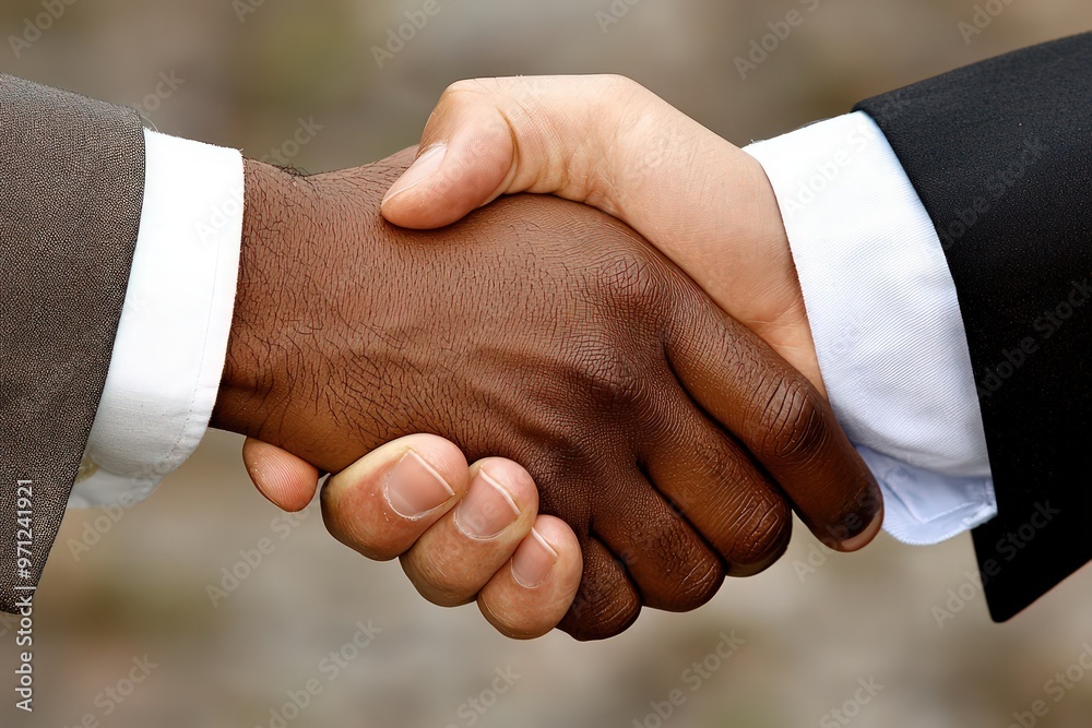 Building Business Relationships The Exchange Of Handshakes In A Chic