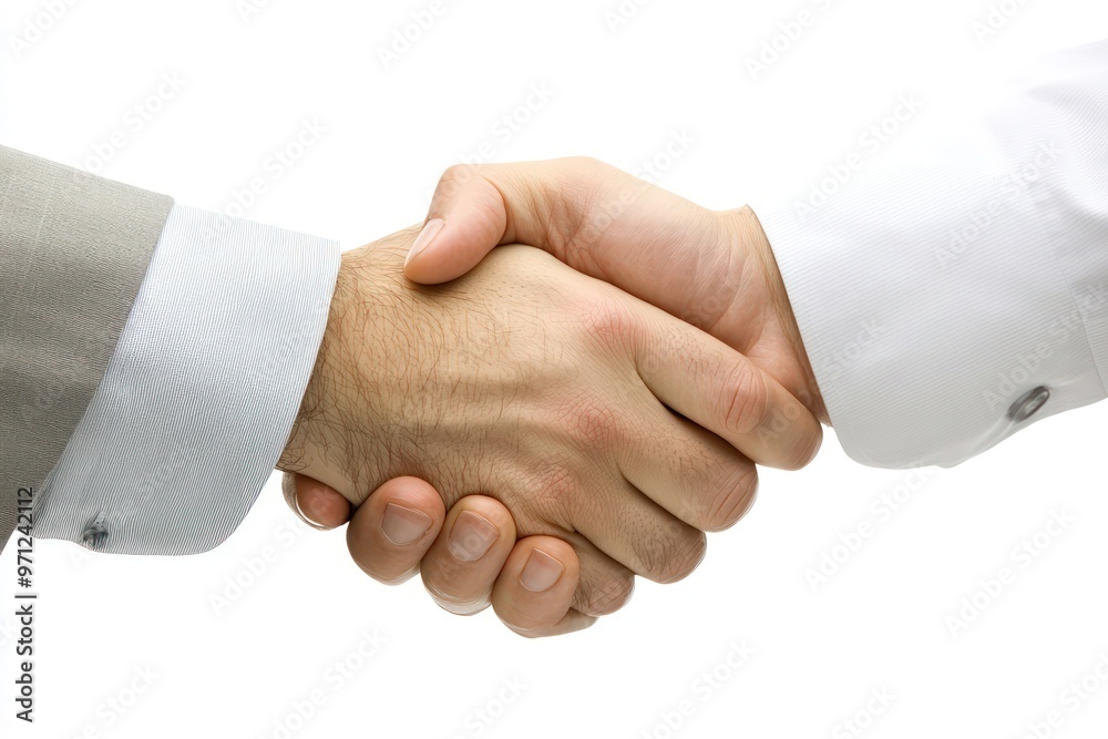 Building Business Relationships The Exchange Of Handshakes In A Chic