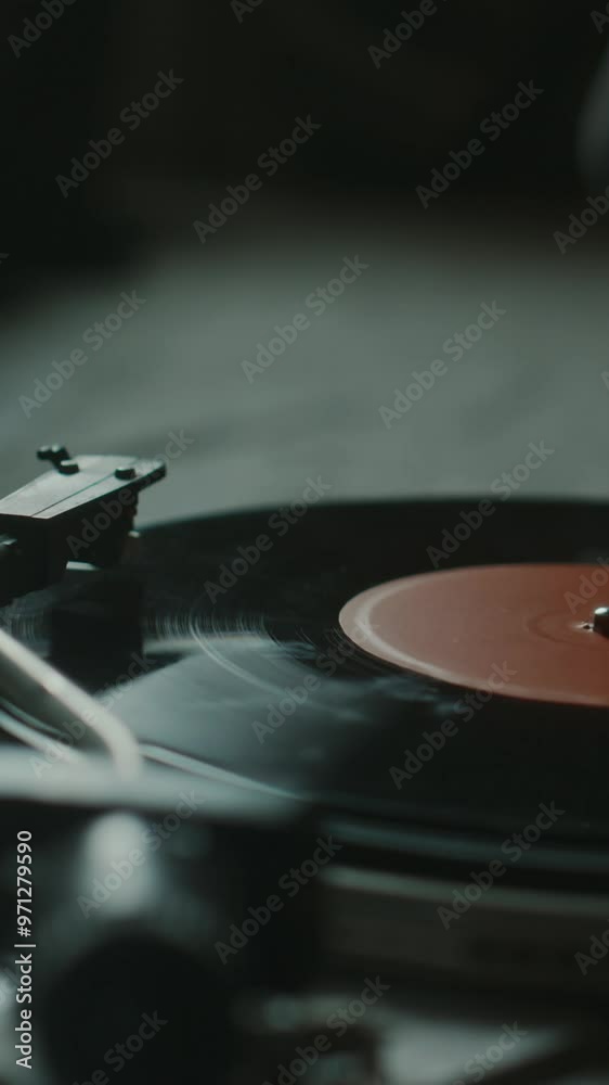 Vertical close-up shot of hand of unrecognisable man positioning ...