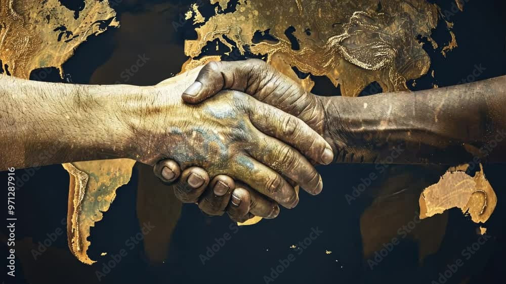 Golden Unity: A world map emerges from a powerful handshake ...