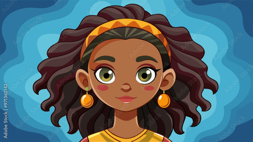 Cartoon african woman face avatar construction for animation. Girl ...