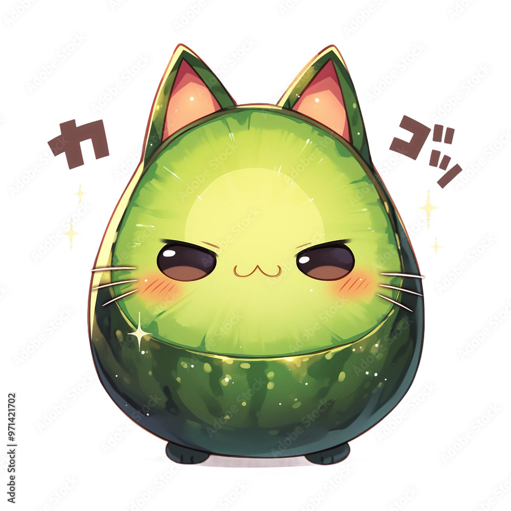 Cute Kawaii Avocado Characters dressed as halloween monsters, like ...