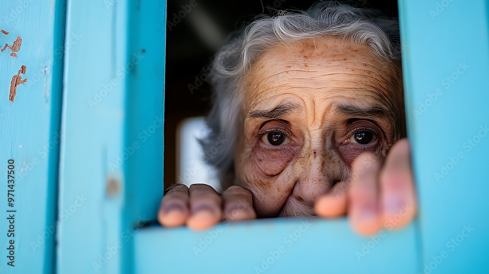 Frightening Reality of Elder Abuse: Bruised Senior Citizen Seeking Help ...
