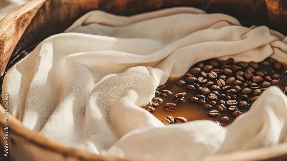 Visual guide to dyeing fabric with coffee, tutorial style, process ...