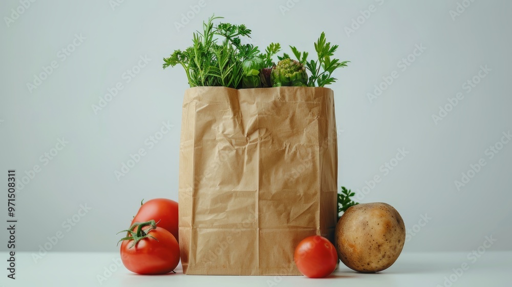 Food and fruit and vegetable pie charts presented on a clean white ...