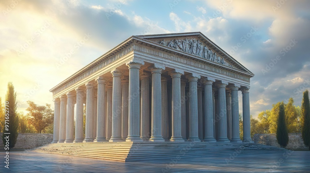 Historical monument with grand architecture displayed in stunning and ...