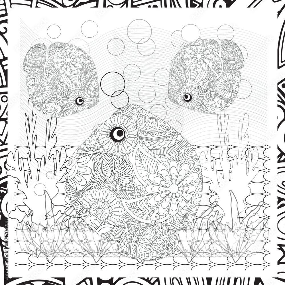 Line art coloring page for kids. Kindergarten or preschool coloring ...
