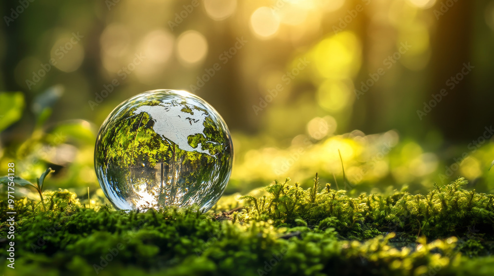 "Crystal Earth ESG concept highlighting sustainable development goals ...