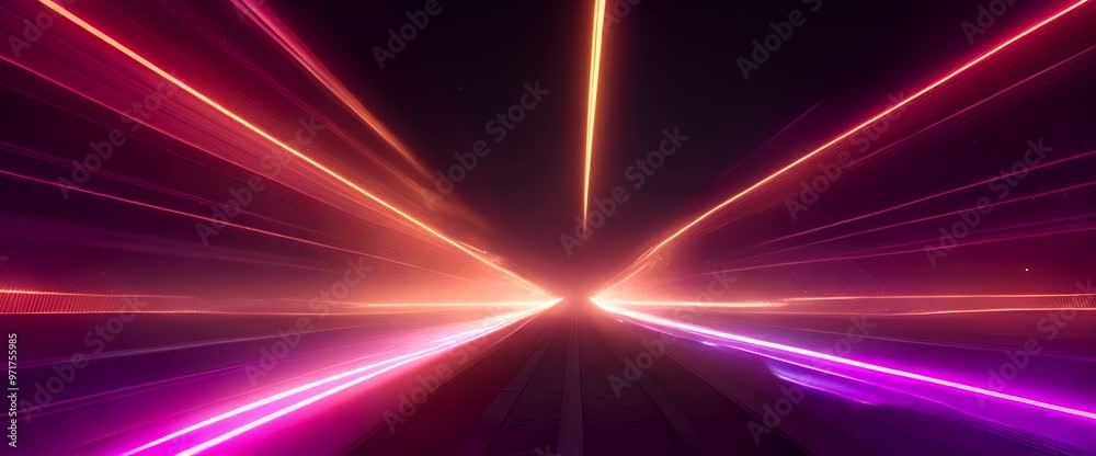Laser beams luminous abstract sparkling isolated on a transparent ...