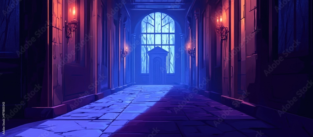 Spooky Witch House Or Castle Haunted Mansion Interior Ancient Gothic ...