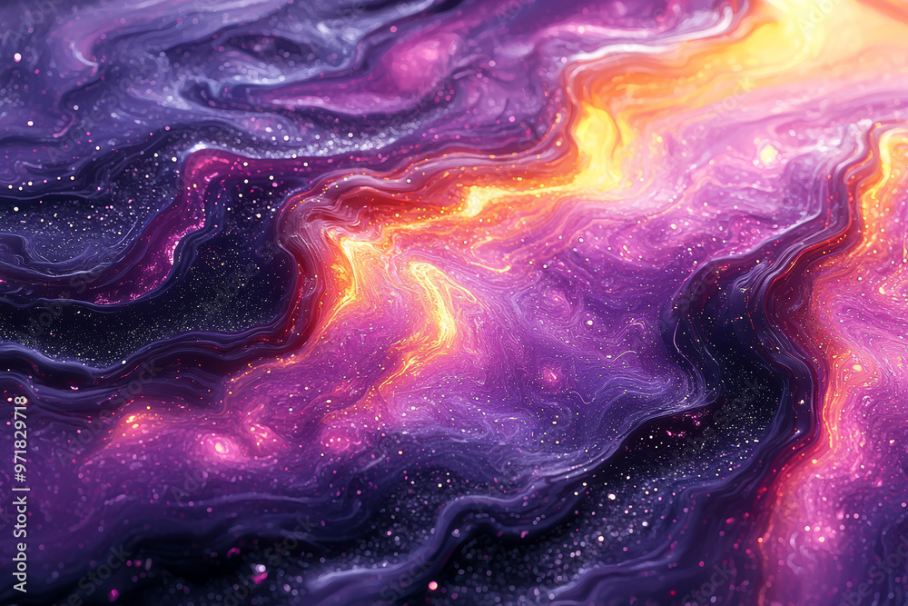 A seamless animation of fluid, shifting colors that create a calming ...