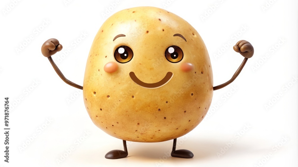 This whole potato is absolutely delighted to be alive with its bright ...