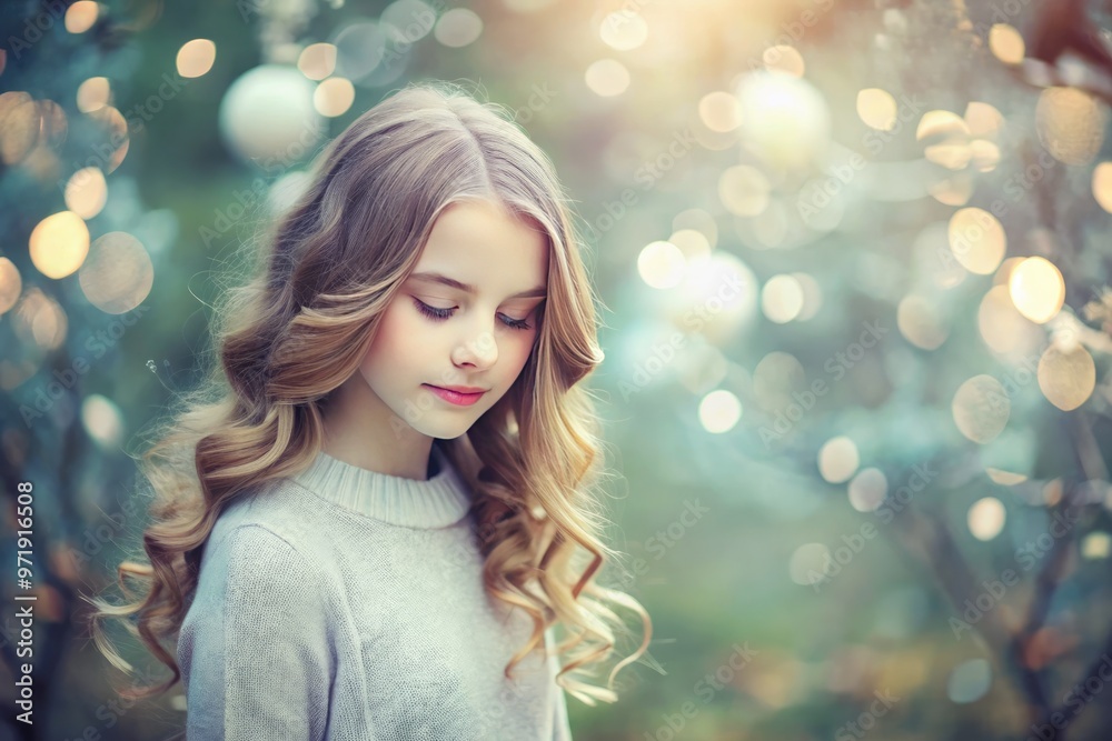 Soft focus background featuring a muted, gentle cadet gray tone ...