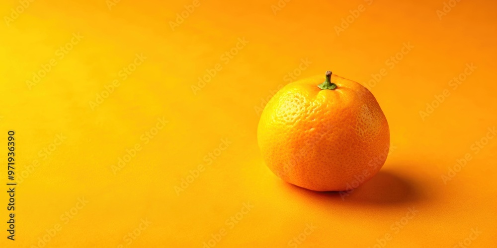 Bright yellow mandarin on yellow background, mandarin, fruit, yellow ...