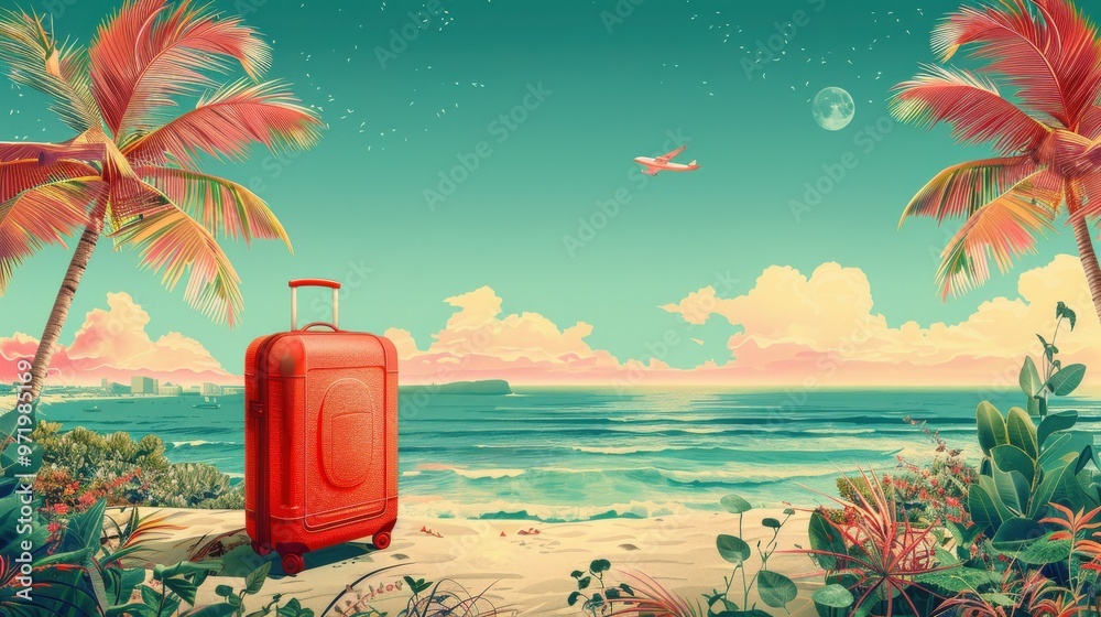 Design a â€˜70s-inspired travel poster, featuring iconic locations with ...