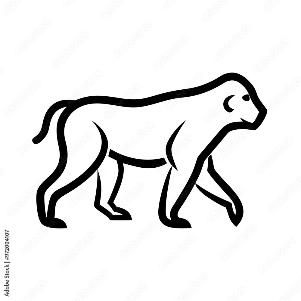 Ape Vector Illustration - Detailed SVG, Cricut Cut Files, Vector ...