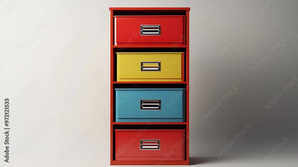 Analog file cabinet drawers with blank label forms. Card catalog ...