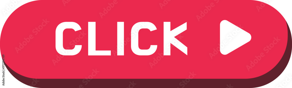 Click Here Button with pointer clicking. Web button set. Click button ...