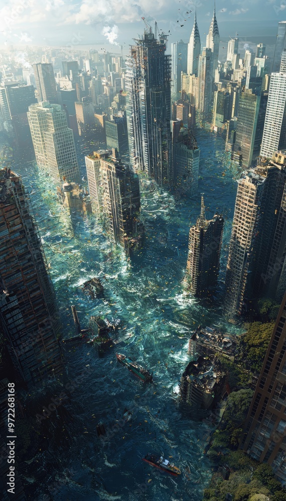 Impact of Climate Change: Rising Sea Levels Submerging Coastal Cities ...