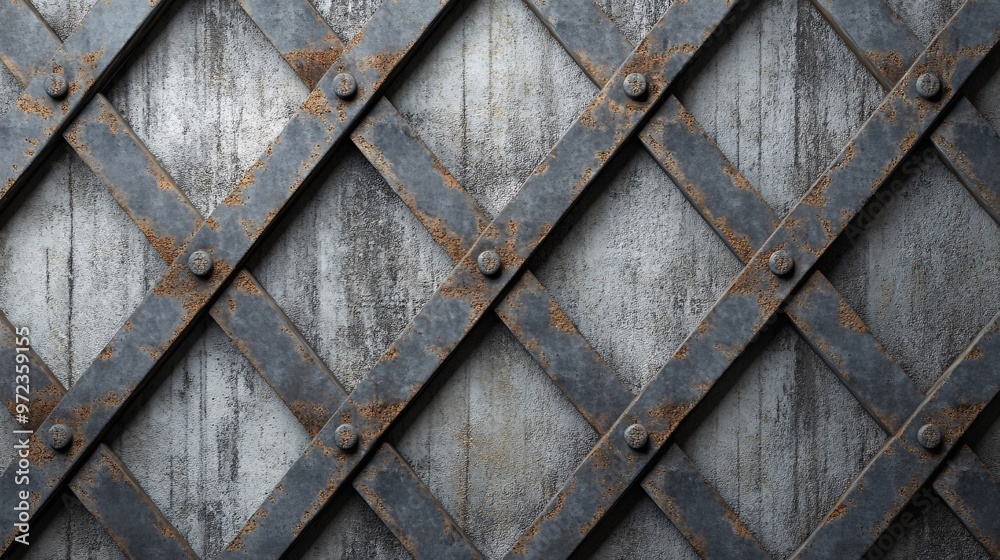 117. High-quality 3D texture of a dual-layered metal lattice, overlaid ...