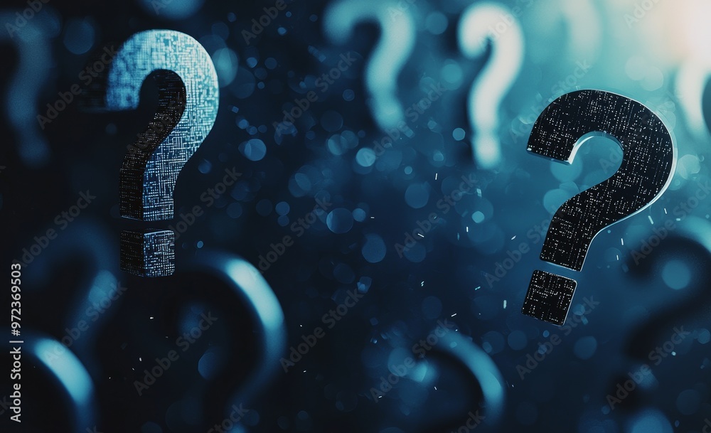 ภาพประกอบสต็อก Concept of thinking, abstract technology background, 2D ...