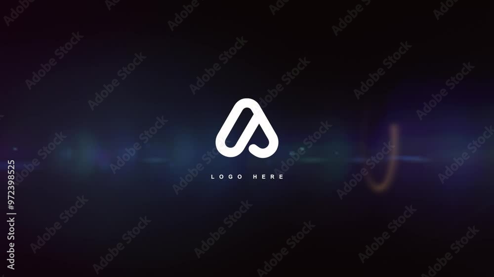 creative 3d new logo reveal animation template, Water electric splash glowing hyper energetic ...