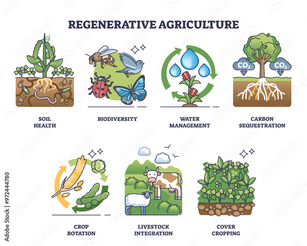 Poster Regenerative agriculture and sustainable farming practices ...