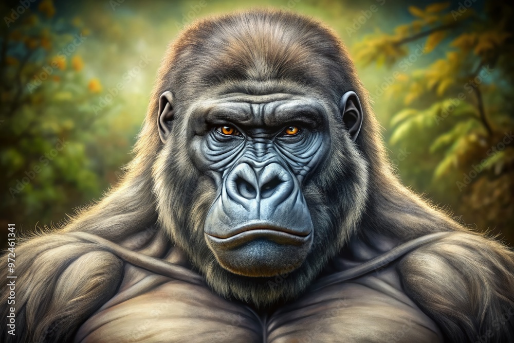 A step-by-step guide to drawing a gorilla, showcasing simple shapes and ...