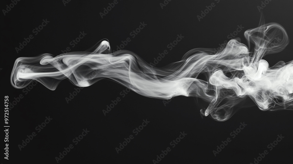 White talcum powder explosion on black background. White dust particles ...