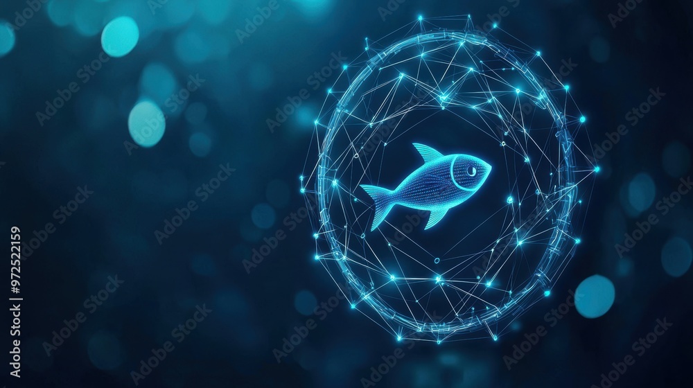 A modern aquaculture facility with fish tanks integrated with IoT ...