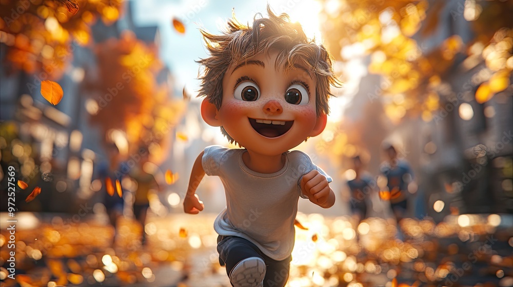 3d render cartoon characters run marathon participants running legs on ...