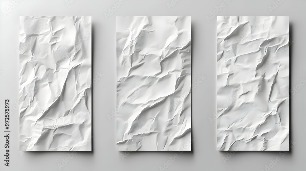 White Crumpled Paper Texture Background Animation Stock Illustration ...