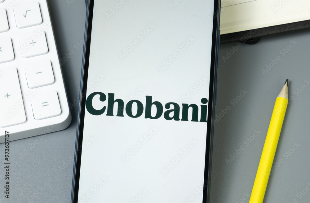 New York, USA - 30 August 2024: Chobani Logo on Phone Screen, Company ...