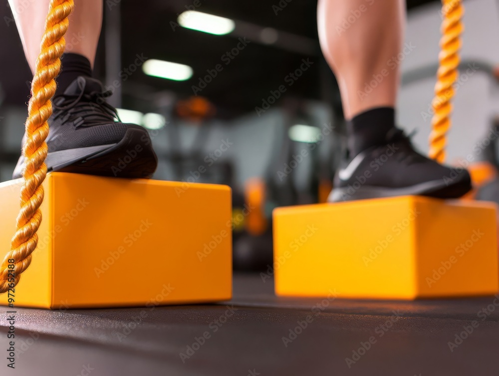 Dynamic Circuit Training A Person Engaging in Functional Exercises with ...