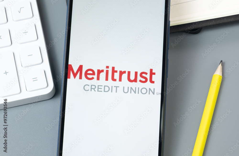 New York, USA - 30 August 2024: Meritrust Credit Union Logo on Phone ...