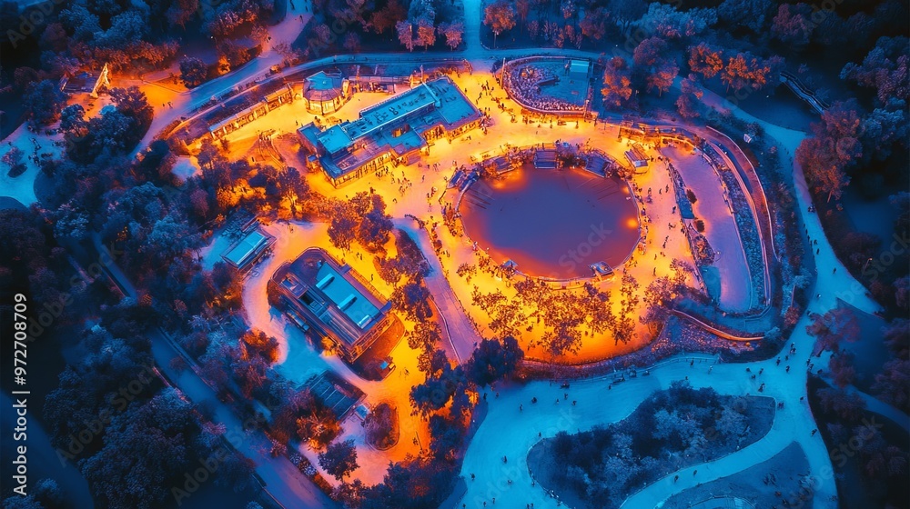 Heatmap of a large zoo, with warm colors highlighting the most popular ...