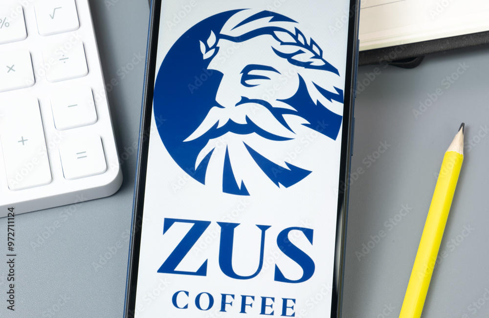 New York, USA - 30 August 2024: ZUS Coffee Logo on Phone Screen ...