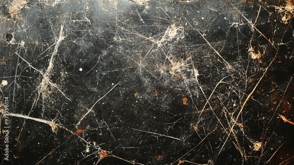 Dusty scratched grunge scanned old film texture, rough, dirty, damaged ...