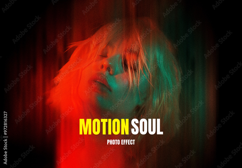 Motion Blur Photo Effect Mockup Stock Template | Adobe Stock