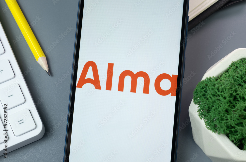 New York, USA - 30 August 2024: Alma Logo on Phone Screen, Company Icon ...